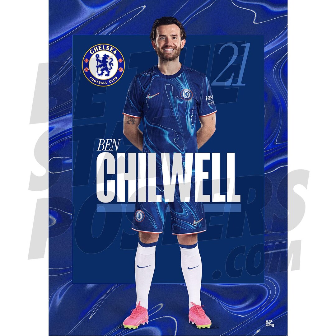 Chelsea FC Chilwell 24/25 Headshot Poster - Officially Licensed Product ...