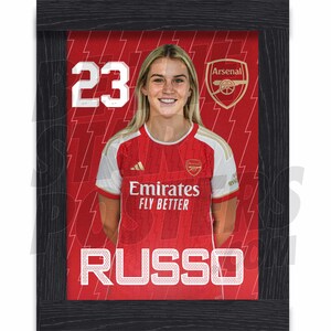 Arsenal FC Russo 23/24 Headshot Poster Officially Licensed Product A4 ...
