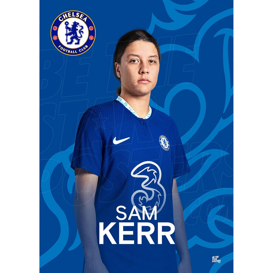 Chelsea Women FC Kerr 22/23 Headshot Poster - Officially Licensed ...