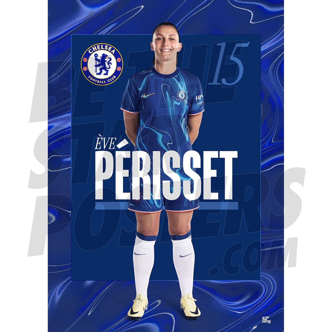 Chelsea FC Perisset 24/25 Headshot Poster - Officially Licensed Product ...