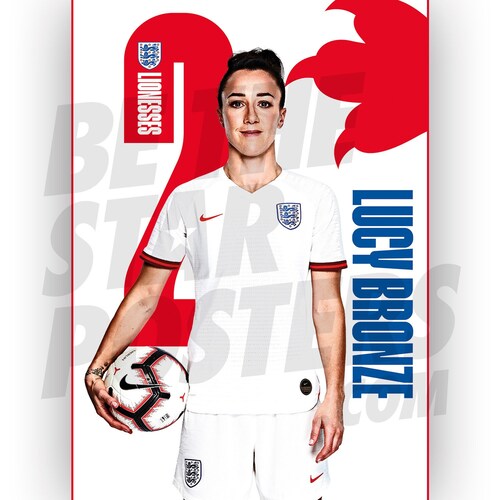 England Lionesses Toone Headshot Poster Officially Licensed - Etsy UK