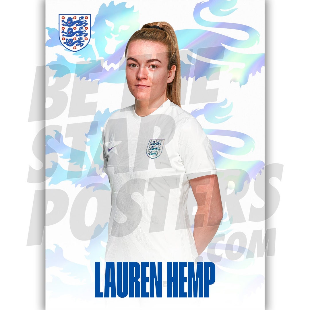 England Lionesses Hemp Headshot Poster Officially Licensed Product ...