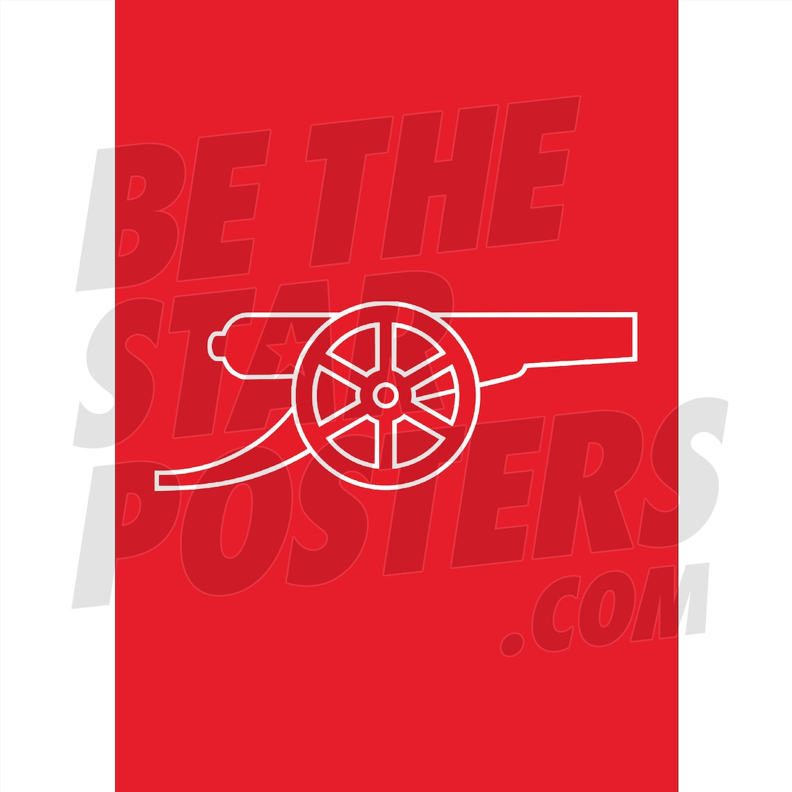 Arsenal FC Cannon Poster Officially Licensed Product A2 Home - Etsy UK
