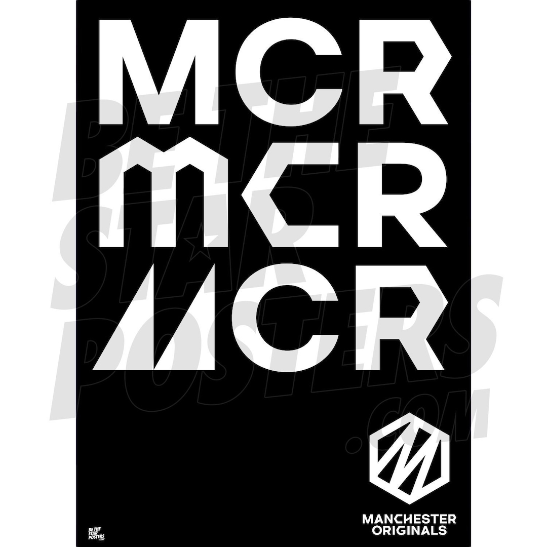 The Hundred Manchester Originals Cricket Poster- Officially Licensed ...