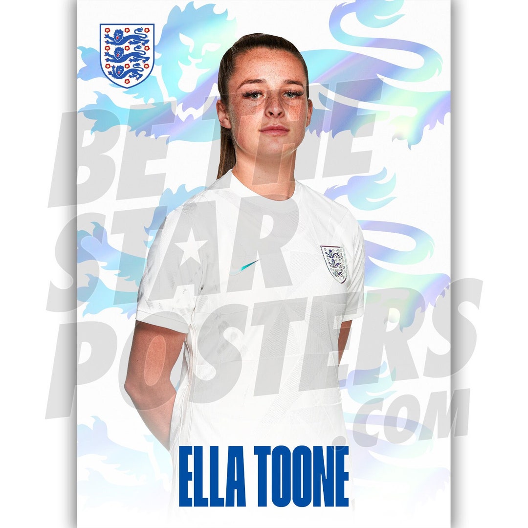 England Lionesses Toone Headshot Poster - Officially Licensed Product ...