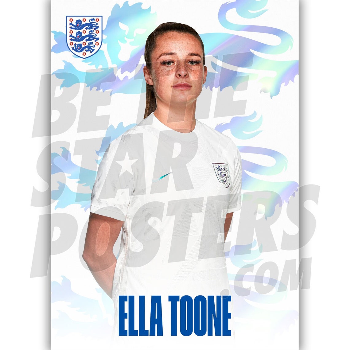 England Lionesses Toone Headshot Poster Officially Licensed - Etsy UK