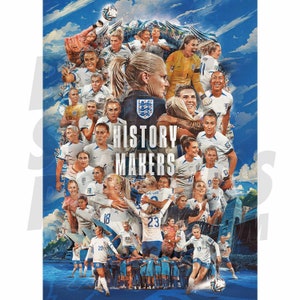 Lionesses History Makers Montage Poster - Officially Licensed Product ...