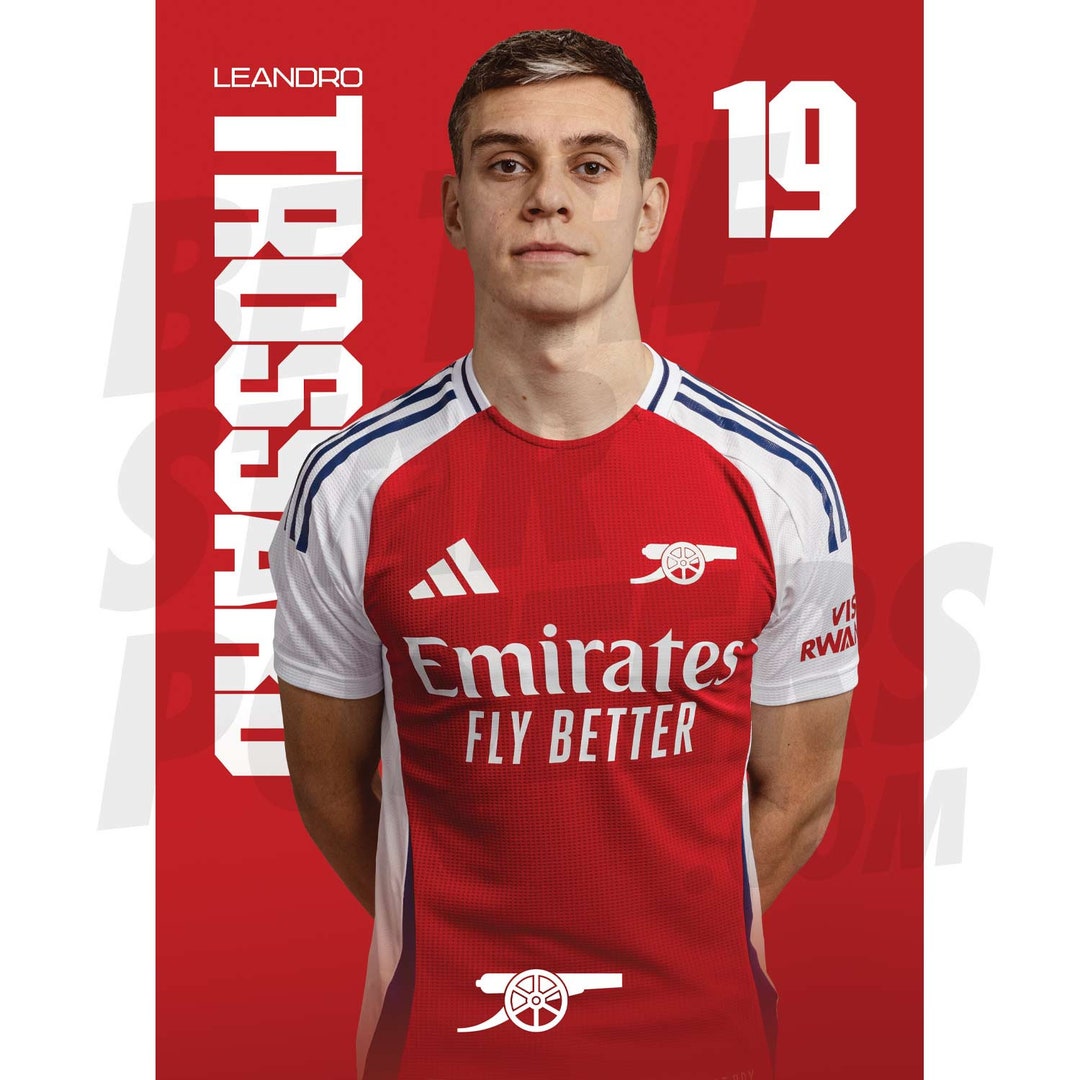Arsenal FC Trossard 24/25 Headshot Poster - Officially Licensed Product ...