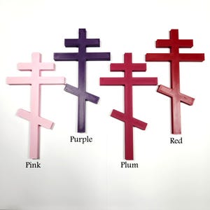 Orthodox 3-bar Wall Crosses - 3D Printed Christian Bookstore Supplies ...