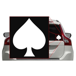 Spade Symbol [PICK COLOR] Poker Vinyl Decal Sticker for Laptop/car ...