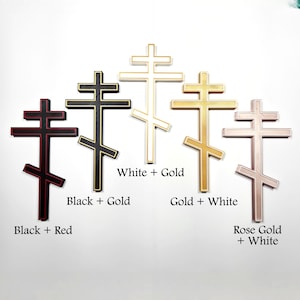 Orthodox 3-bar Wall Crosses - 3D Printed Christian Bookstore Supplies ...