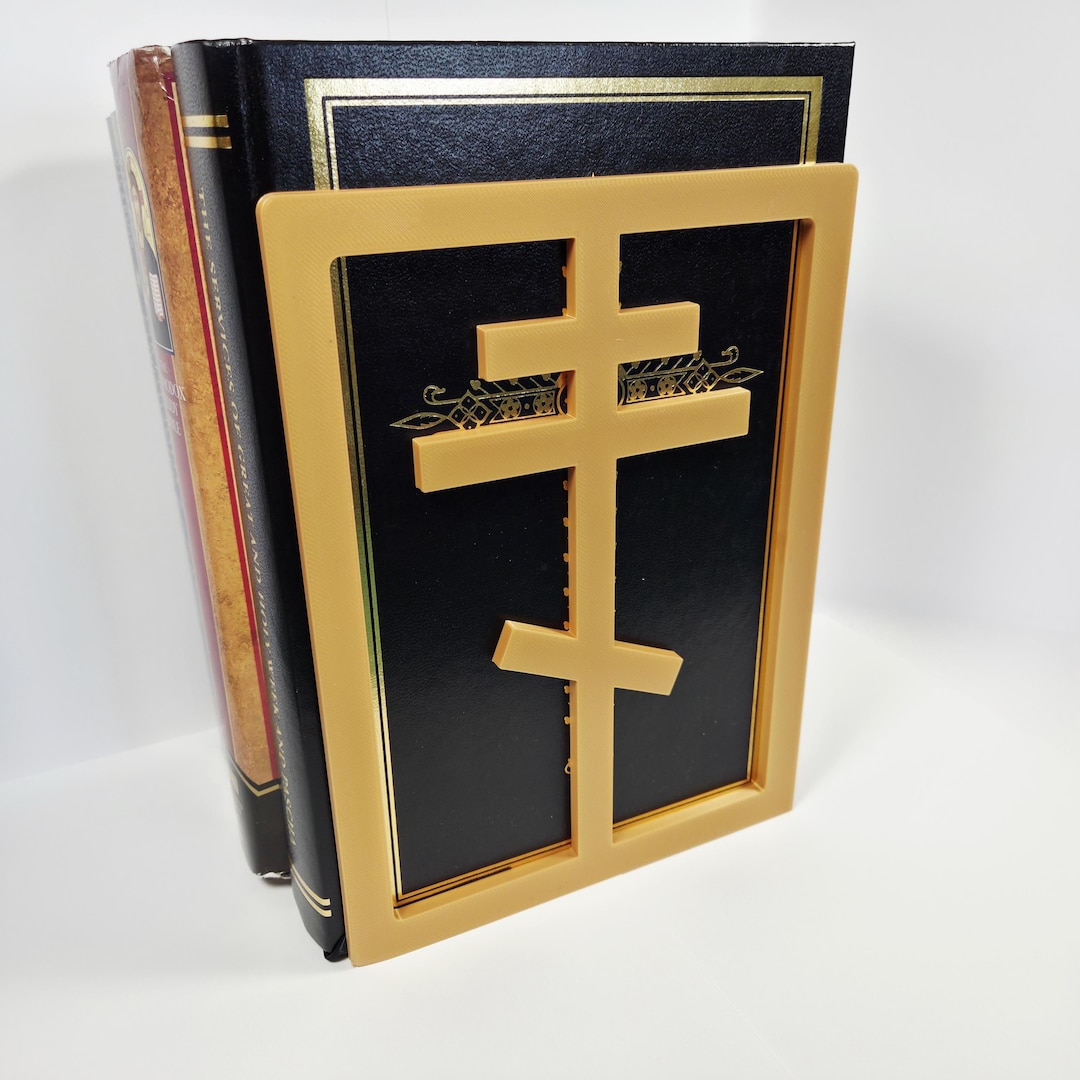 Orthodox 3-bar Cross Bookends - Etsy
