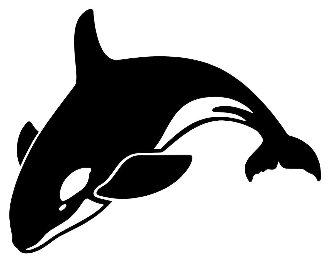 Orca Killer Whale [PICK COLOR] Vinyl Decal Sticker for Laptop/car/truck ...