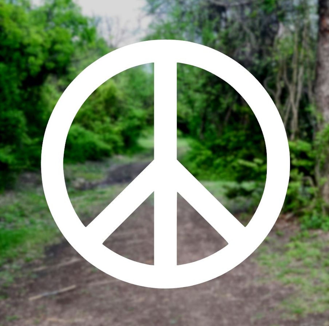 Peace Sign Symbol [PICK COLOR] Vinyl Decal Sticker for Laptop/car/truck ...