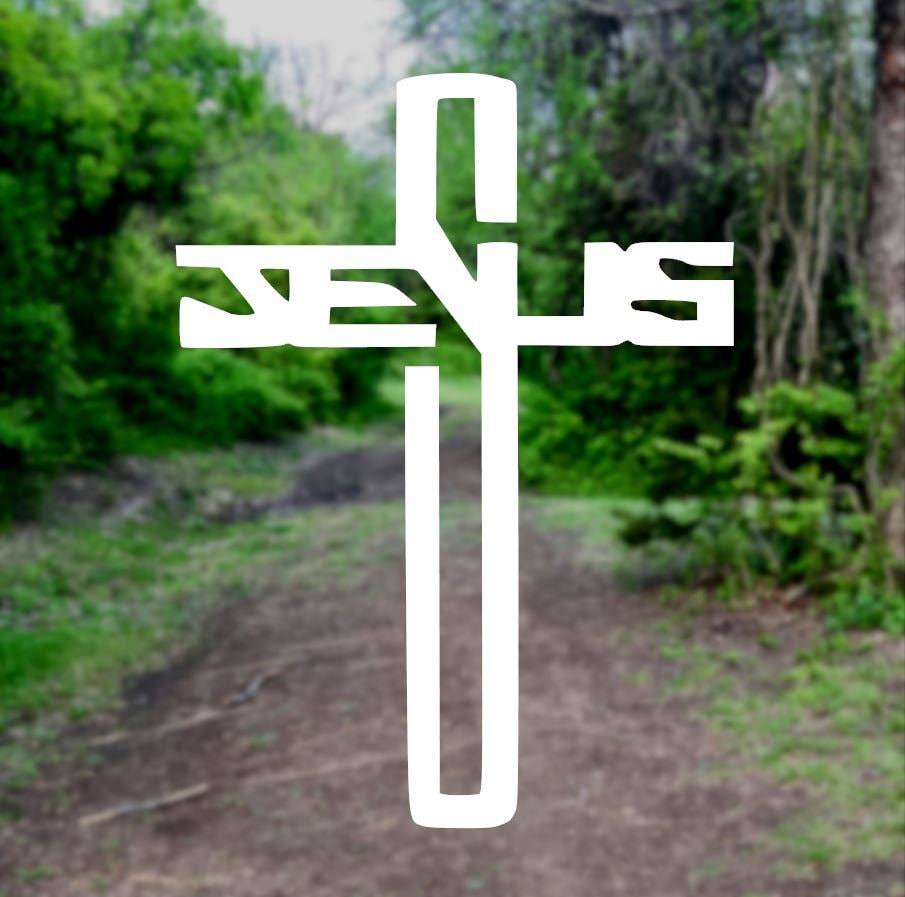 Jesus Cross PICK COLOR Christian Vinyl Decal Sticker for - Etsy