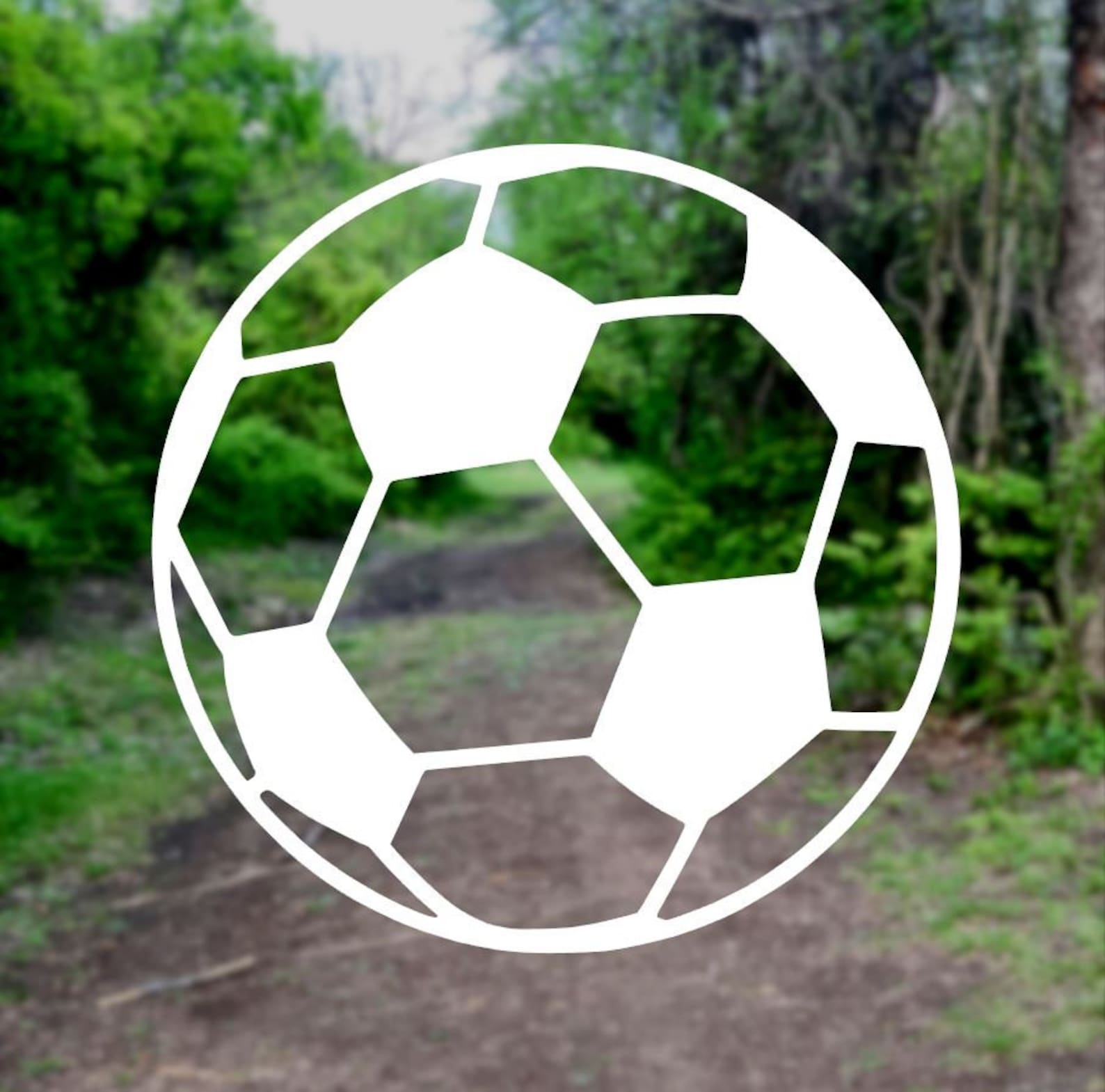 Soccer Ball [PICK COLOR] Futbol Vinyl Decal Sticker for Laptop/car ...