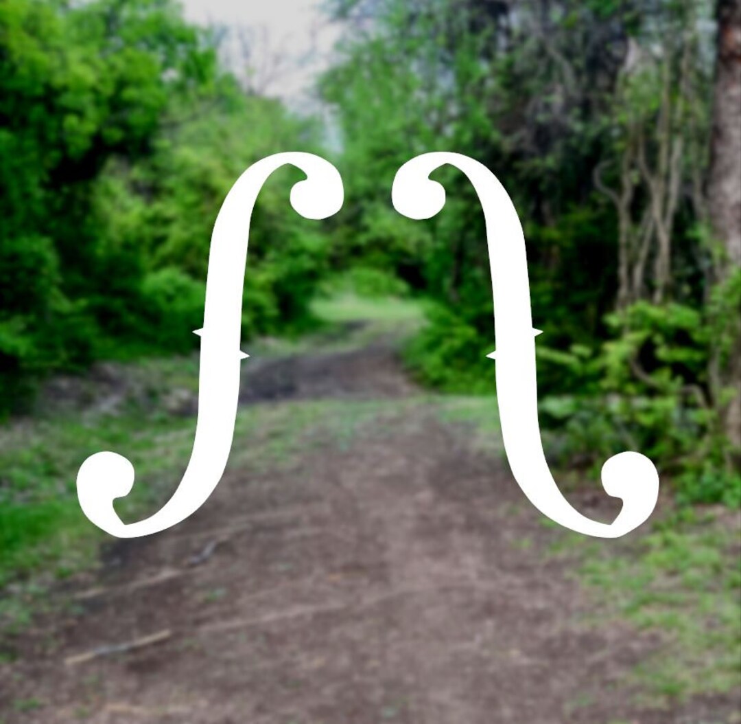 F Sound Holes [PICK COLOR] Vinyl Decal Sticker for Laptop/car/truck/van ...