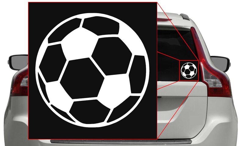 Soccer Ball [PICK COLOR] Futbol Vinyl Decal Sticker for Laptop/car ...
