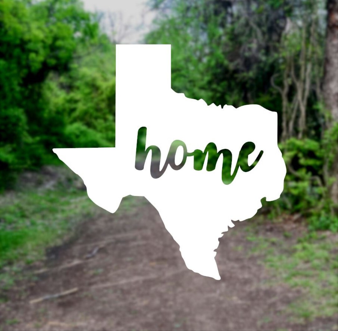 Texas Home State [PICK COLOR] Vinyl Decal Sticker for Laptop/car/truck ...