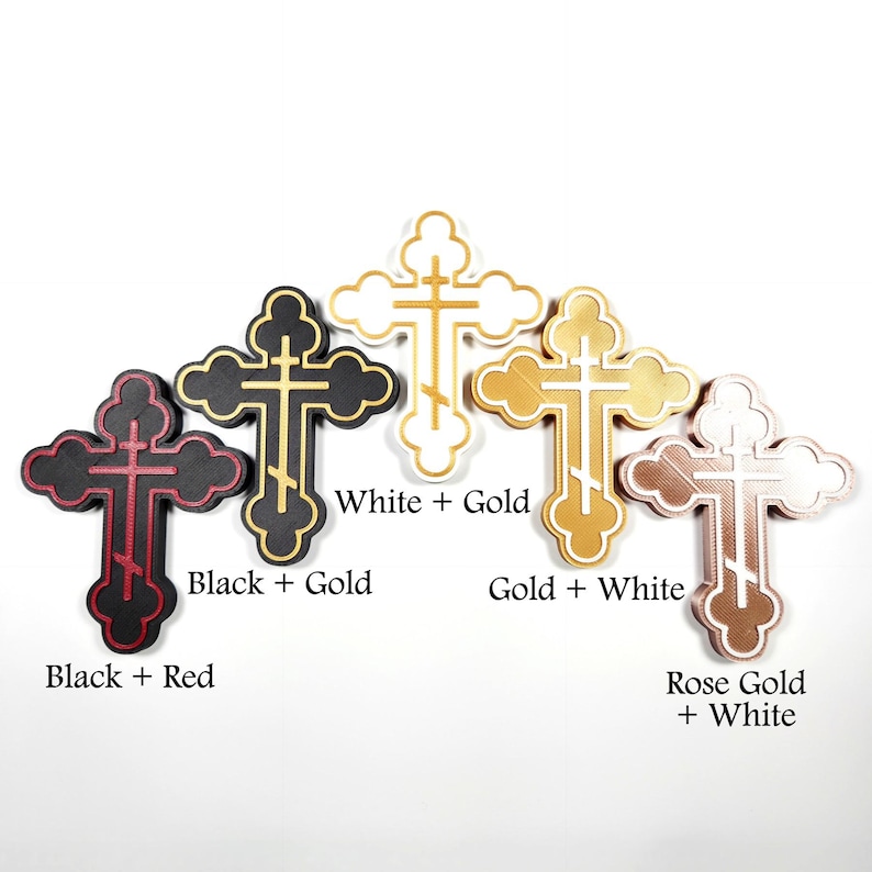 Orthodox Cross Christmas Ornaments - 3D Printed Christian Bookstore ...