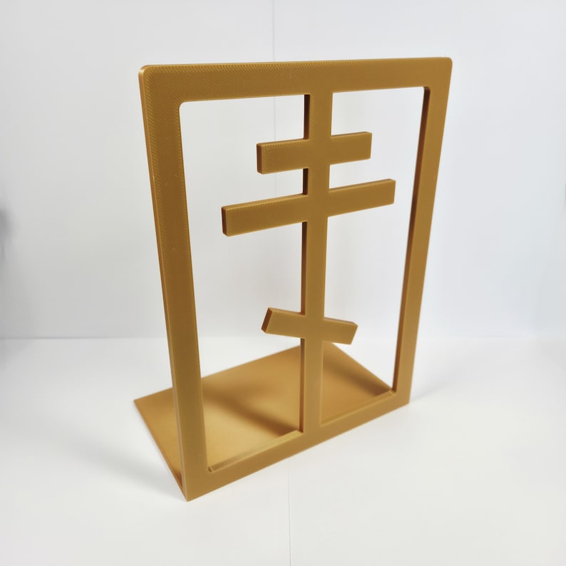 Orthodox 3-bar Cross Bookends - Etsy