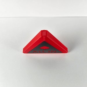 3 ALL IN Triangle Button Chip for Texas Holdem Poker Custom Options ...