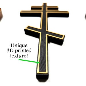 Orthodox 3-bar Wall Crosses - 3D Printed Christian Bookstore Supplies ...