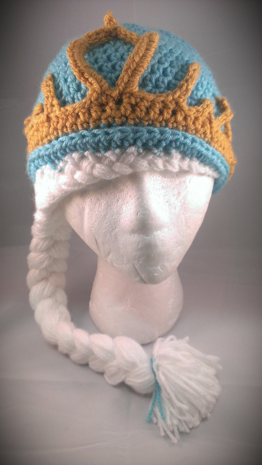 Snow Queen Hat With Braid PATTERN ONLY - Etsy