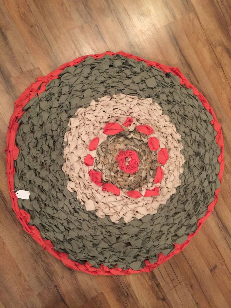 Pink/grey Rag Rug - Etsy