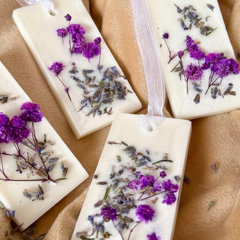Lavender Wax Mini Sachet: Handmade Natural Closet Freshener - Etsy