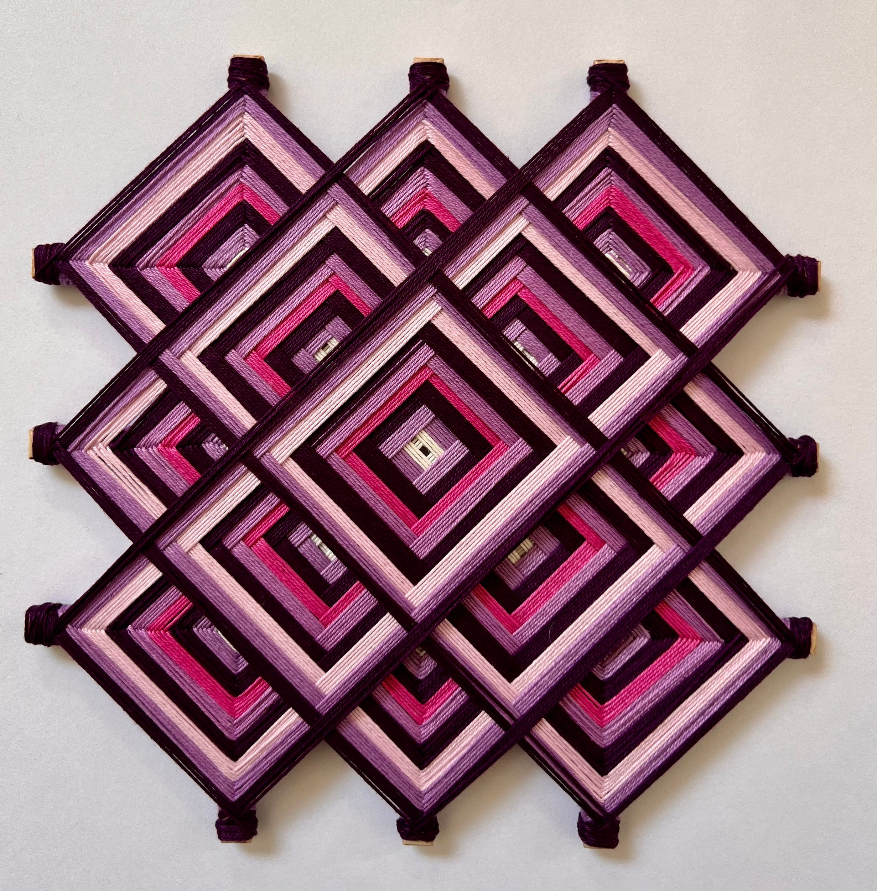 Tibetan Yantra Yarn Mandala Purple Buddhist Prayer Altar Decor - Etsy