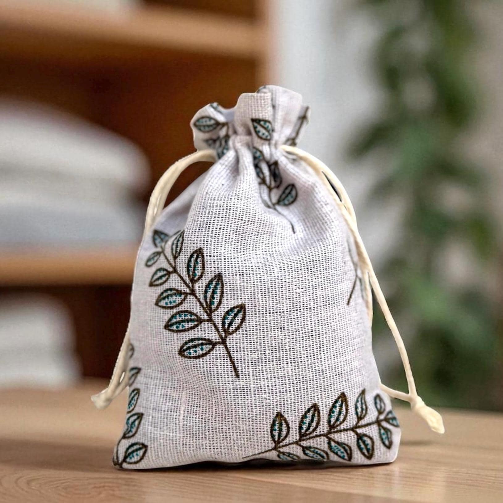Peppermint Linen Sachet Bag: Natural Drawer & Closet Freshener - Etsy