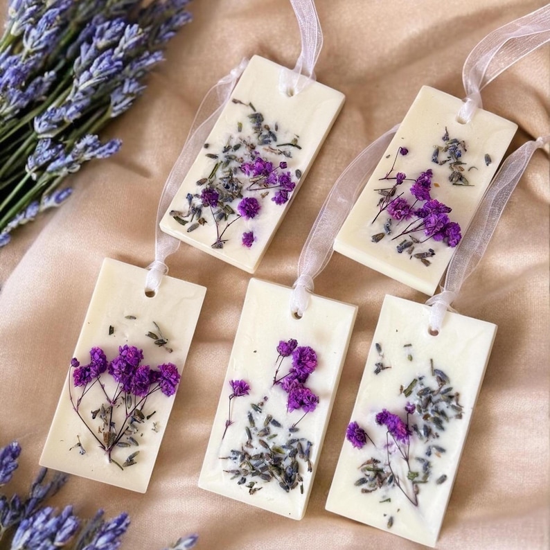 Lavender Wax Mini Sachet: Handmade Natural Closet Freshener - Etsy