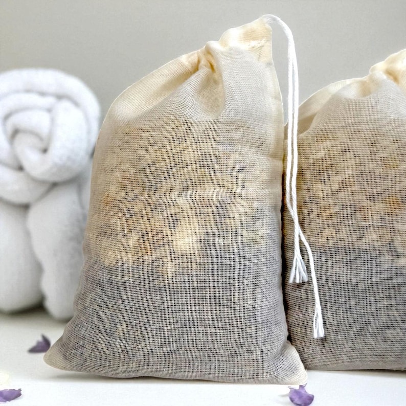 Bath Tea Bag Lavender Chamomile - Relaxing Herbal Spa Soak Sachet - Etsy