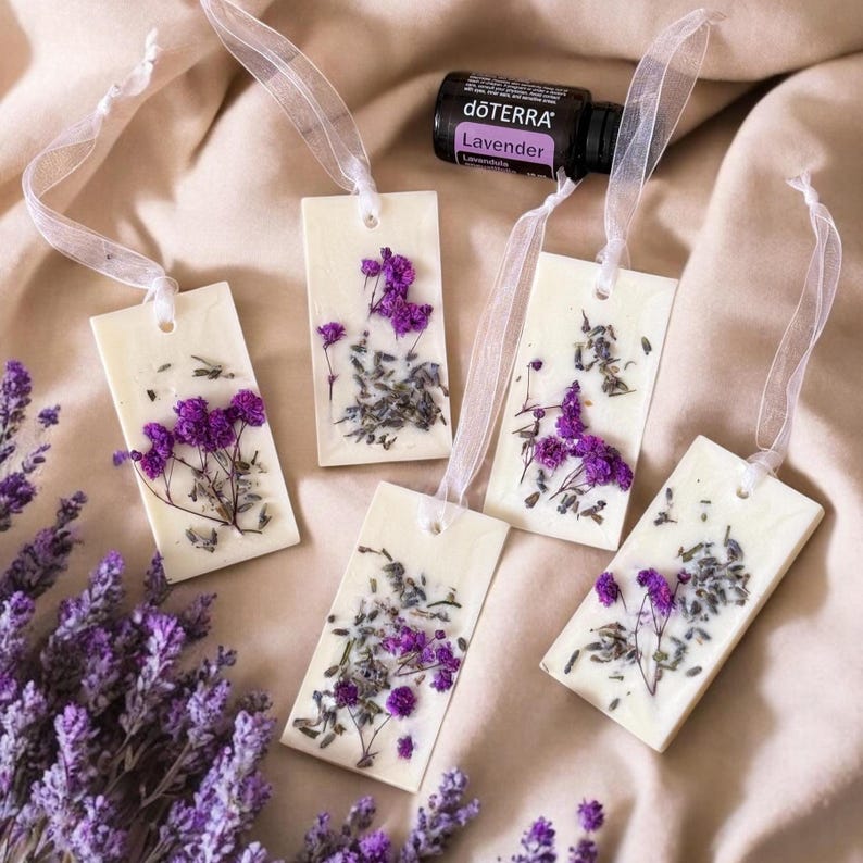 Lavender Wax Mini Sachet: Handmade Natural Closet Freshener - Etsy