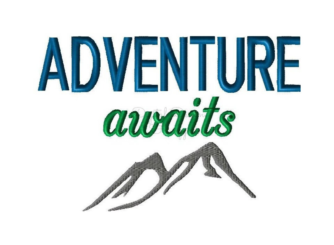 Adventure Awaits Embroidery Design, Adventure Embroidery Design, Kids ...