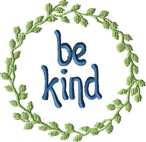 Be kind Embroidery Design Embroidery Sayings Inspirational | Etsy