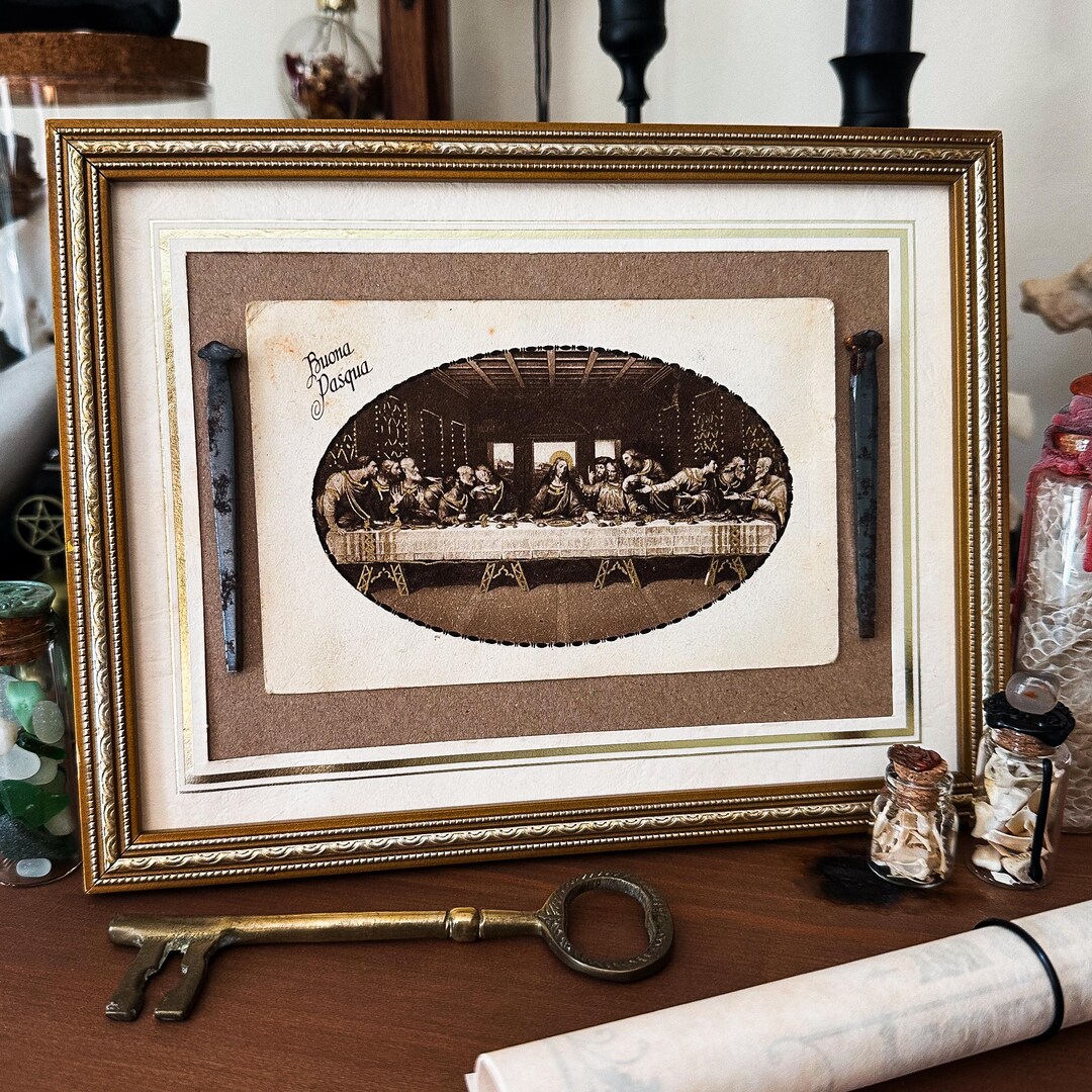 The Last Supper Vintage Frame With Coffin Nails: Oddities Curiosities ...