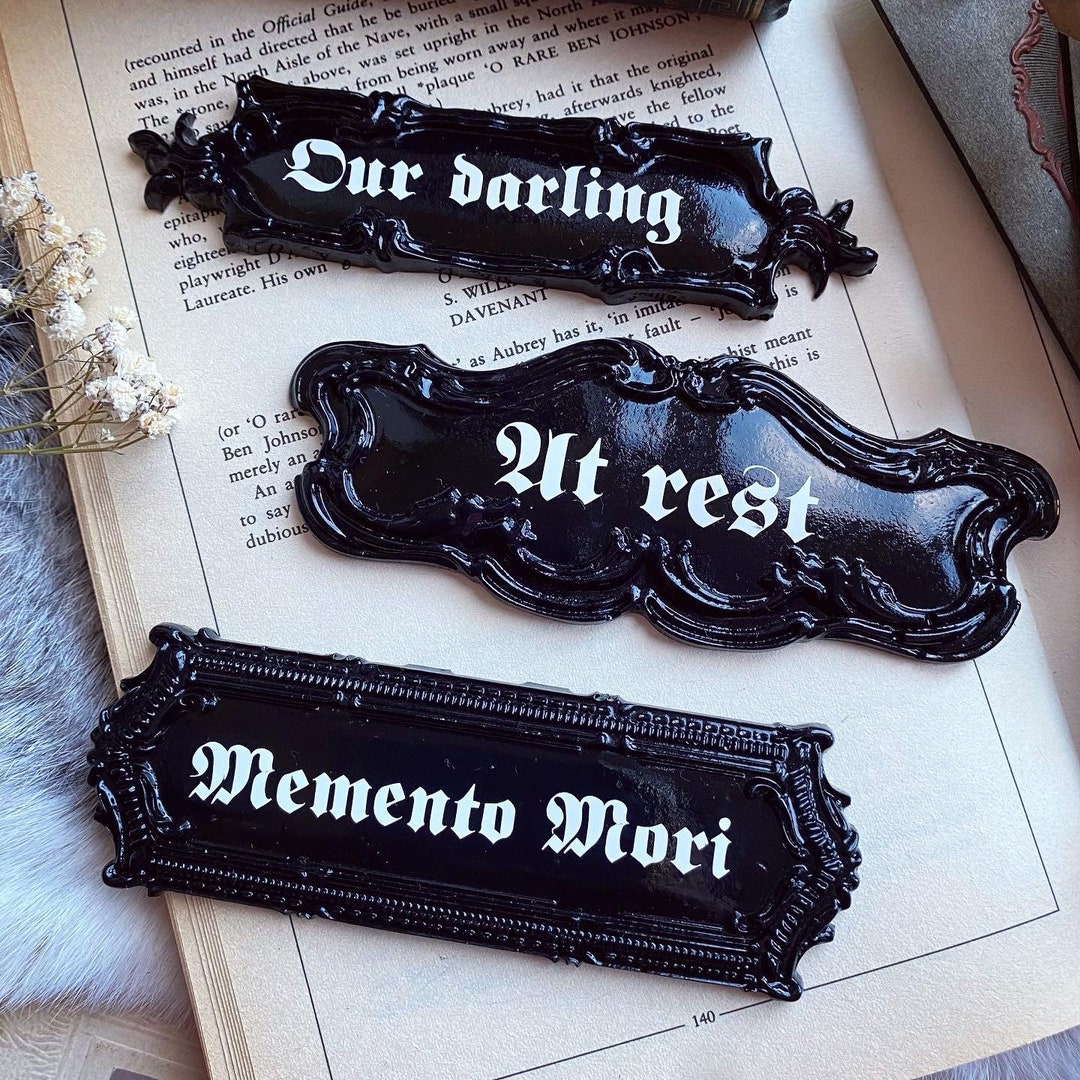 Victorian Style Coffin Plaque Replica, Casket Plate, Mourning Art ...
