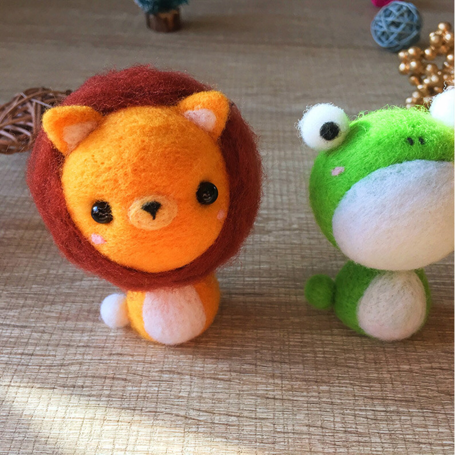 Needle Felted Felting Kit Project Animals Cute for Beginners Starters ...