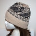 Black Gothic Crows Ravens Corvids on Beige Beanie Hat - With or Without ...