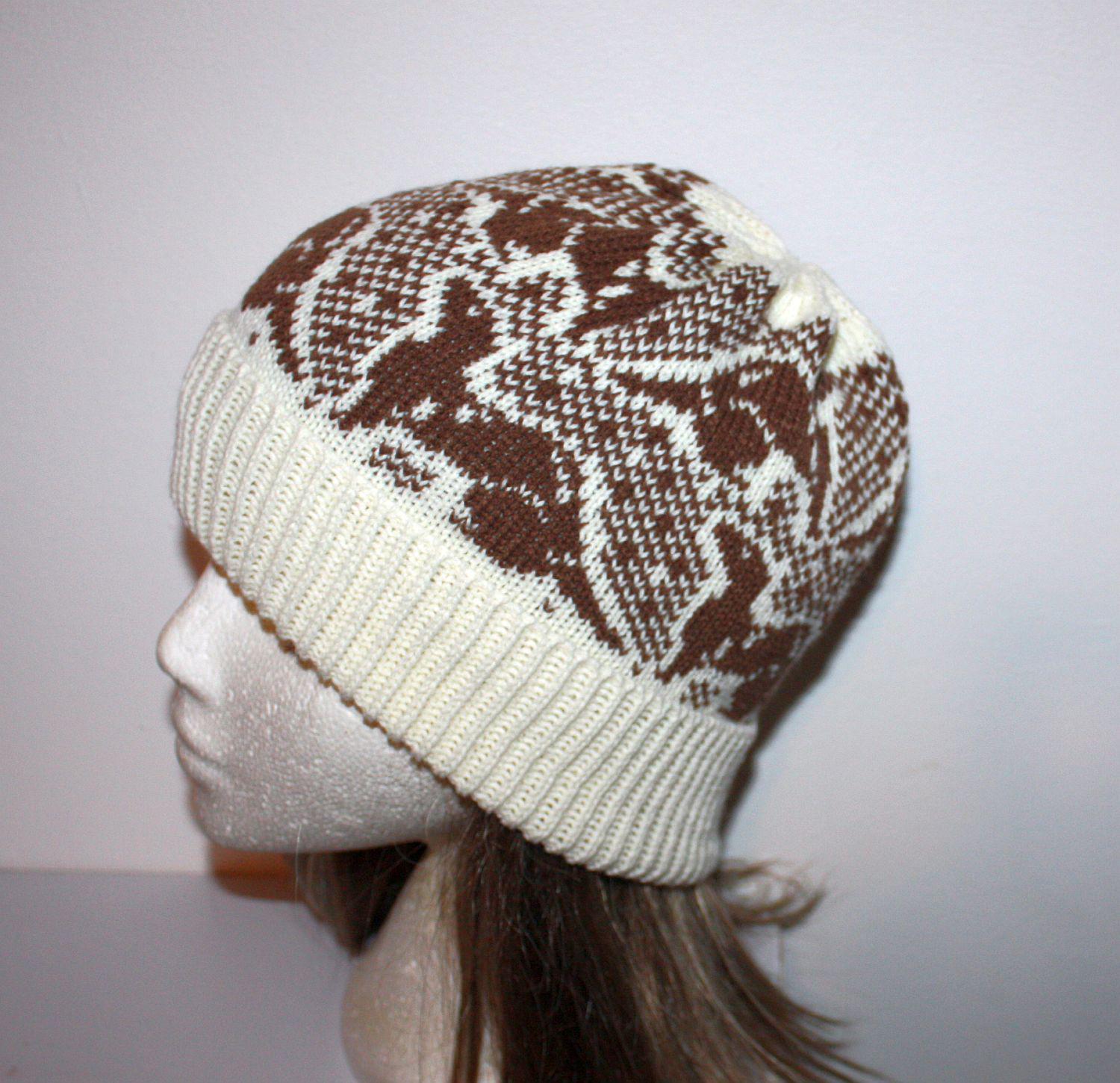 Ferrets, Weasels, Stoats on a Knitted Beanie Hat in a Choice of Colours ...
