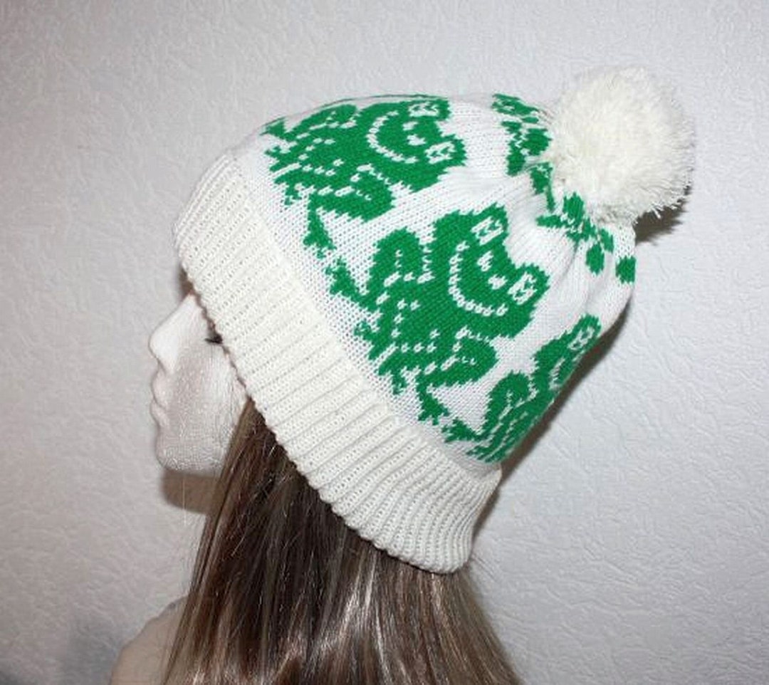 Frogs or Toads on a Knit Beanie Hat in Lots of Colour Choices - With or ...