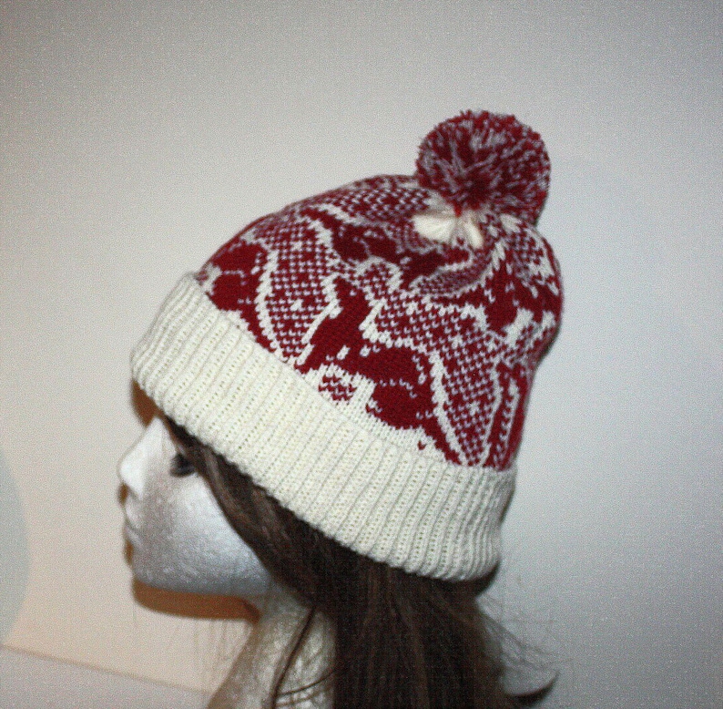 Ferrets, Weasels, Stoats on a Knitted Beanie Hat in a Choice of Colours ...