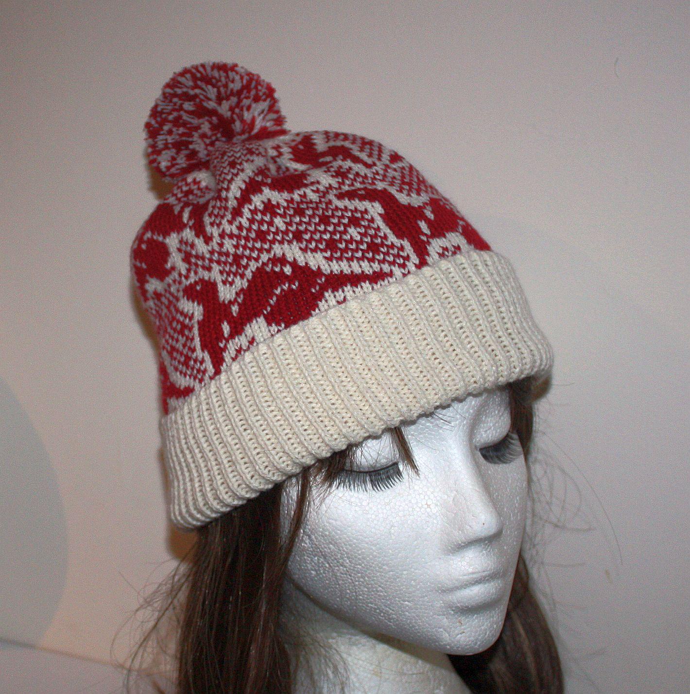 Ferrets, Weasels, Stoats on a Knitted Beanie Hat in a Choice of Colours ...