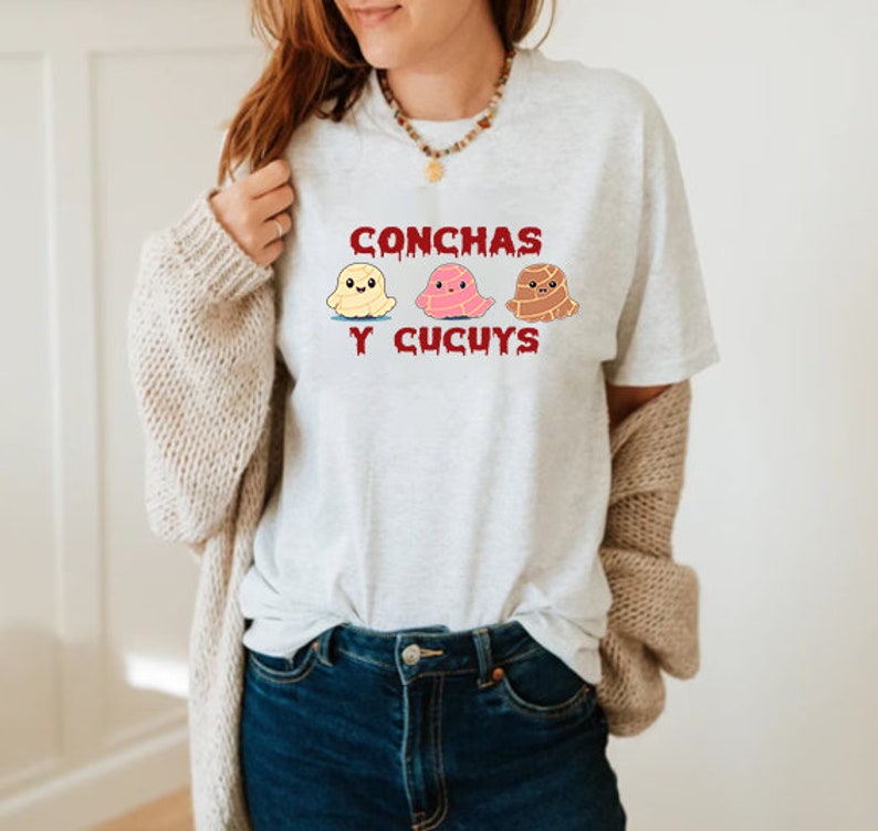 Spooky Conchas - Mexican Conchas Ghost - Halloween Pan Dulce Stickers ...