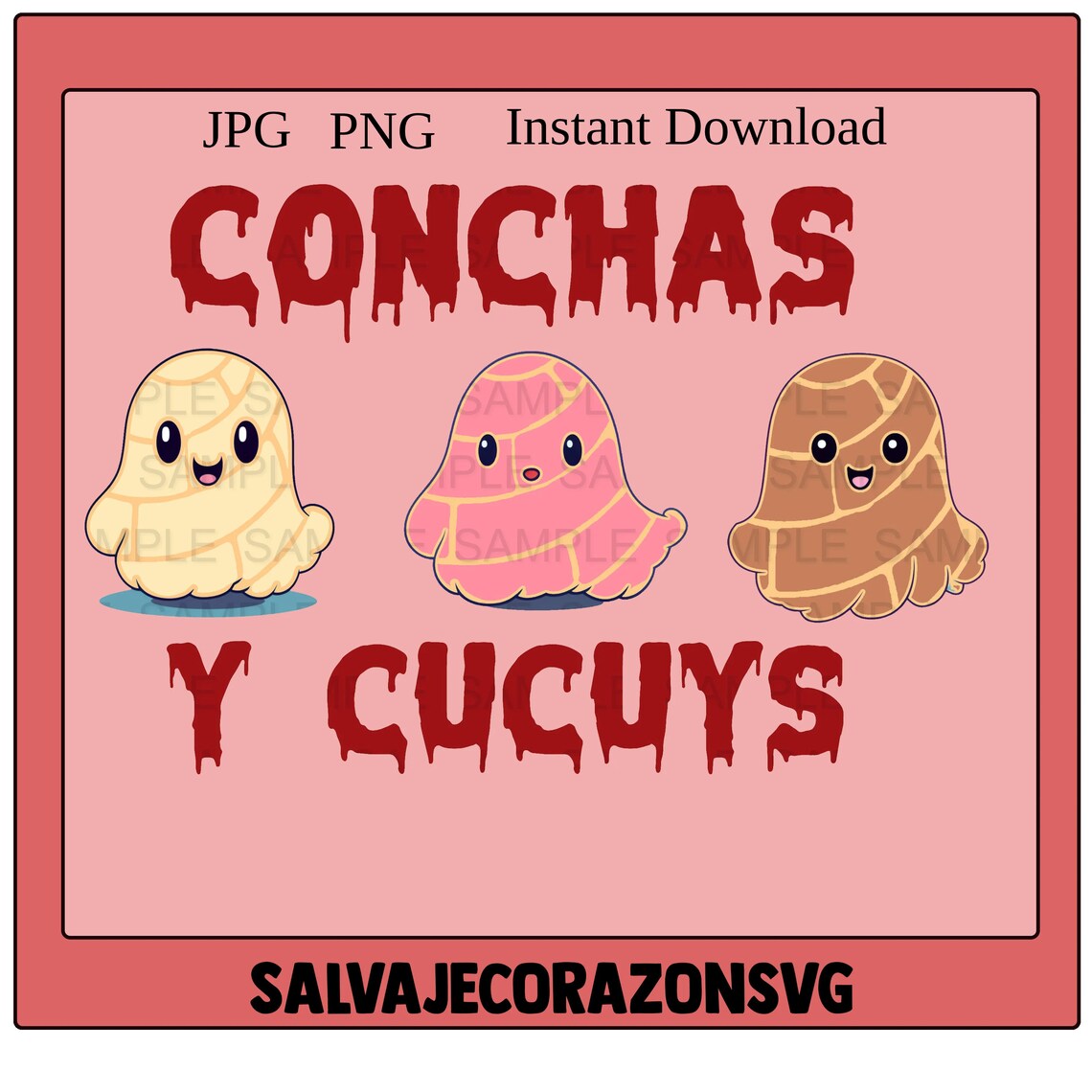 Spooky Conchas Mexican Conchas Ghost Halloween Pan Dulce - Etsy