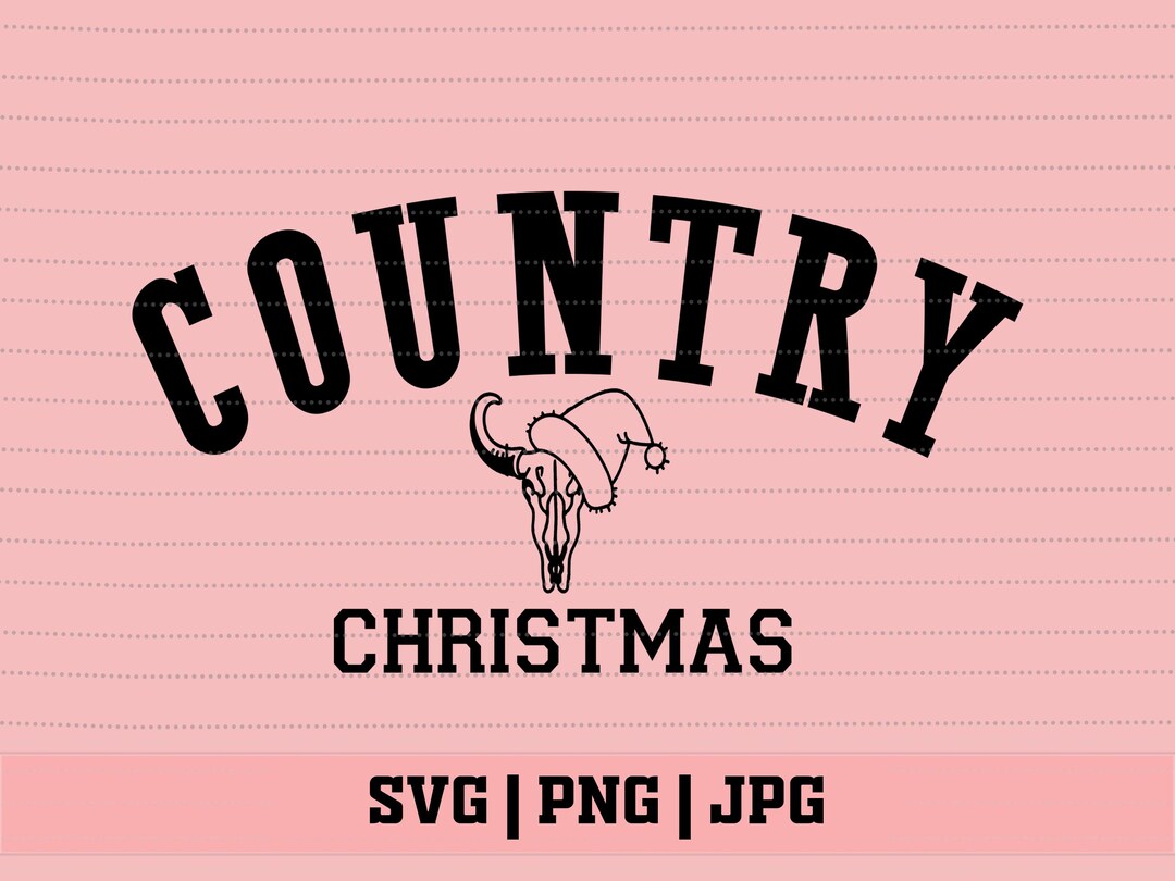 Country Christmas Svg, Country Svg, Western Christmas, Western Svg ...