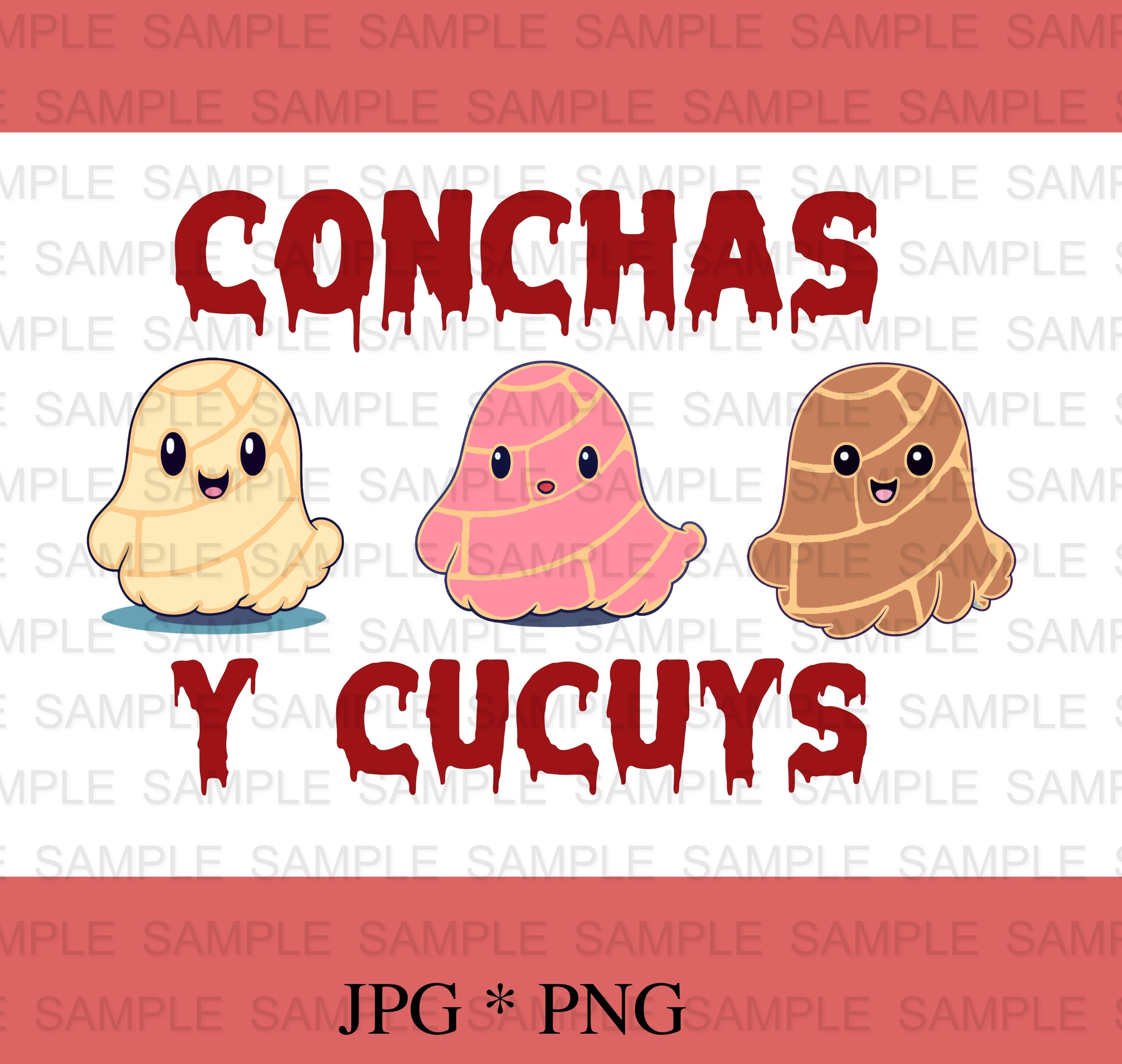 Spooky Conchas Mexican Conchas Ghost Halloween Pan Dulce - Etsy