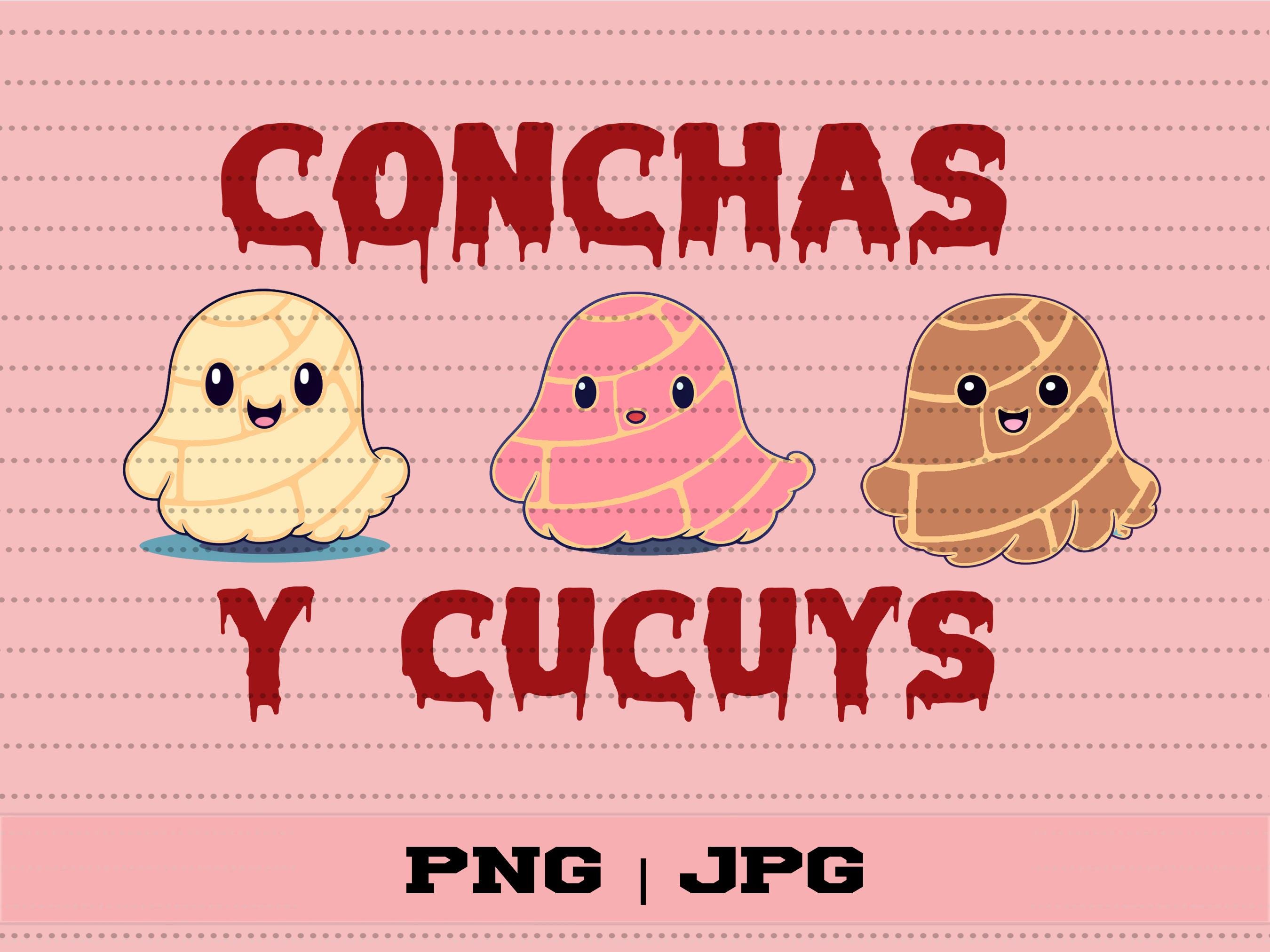Spooky Conchas - Mexican Conchas Ghost - Halloween Pan Dulce Stickers ...